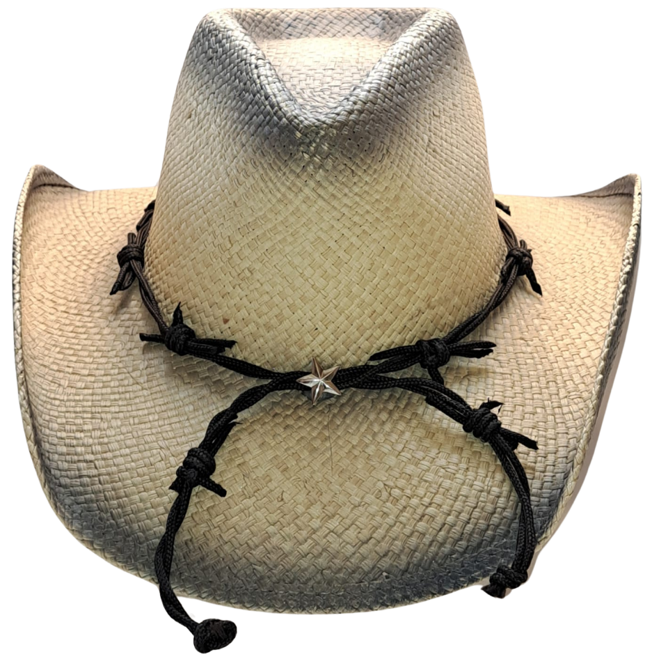 Straw Cowboy Hat BARBED WIRE by Austin – The Cowboy Hats