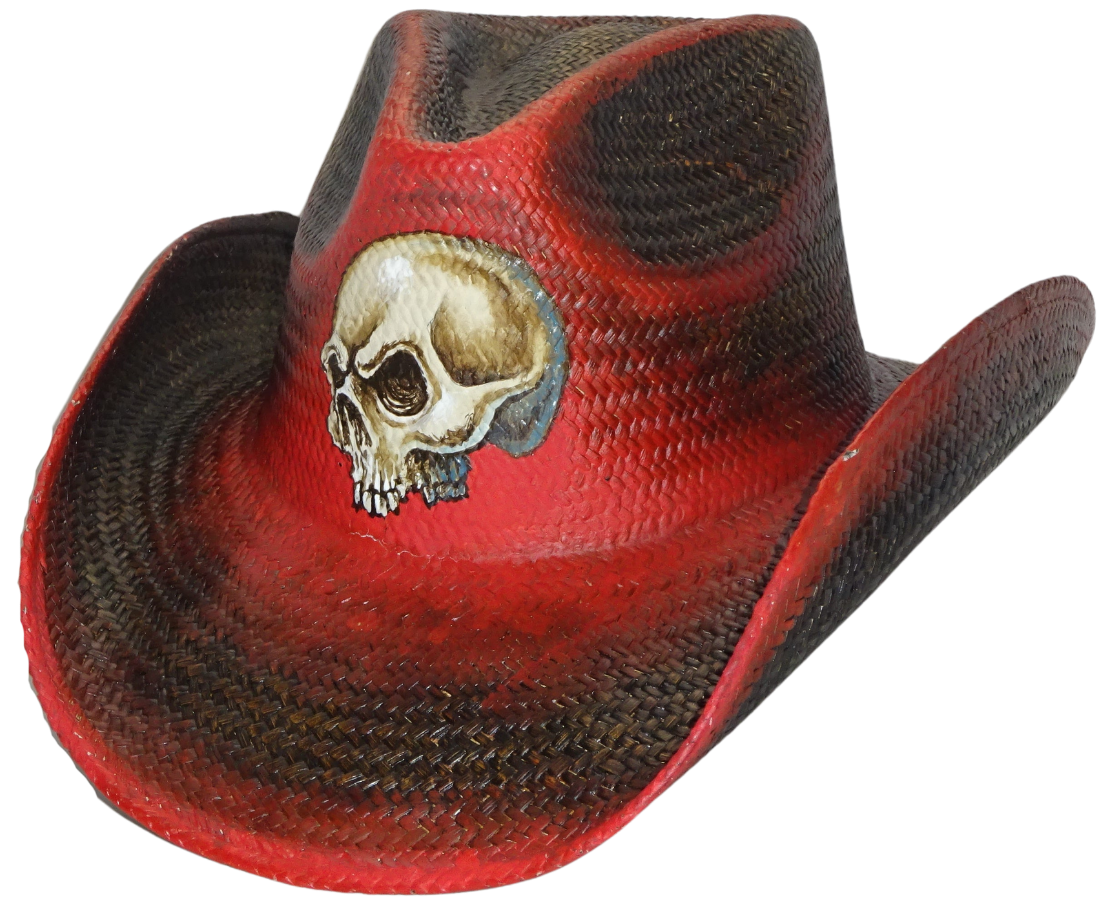 Straw Cowboy Hat SKULL by Austin – The Cowboy Hats